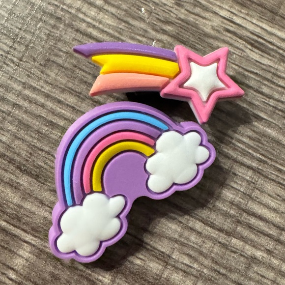 CROCS | Accessories | Pastel Rainbow And Shooting Star Crocs Jibbitz ...